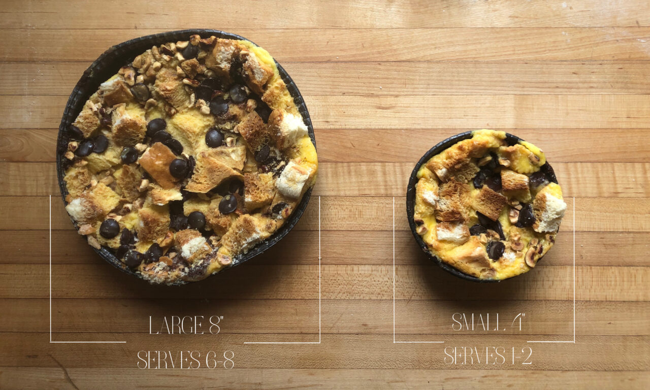 Chocolate Hazelnut Bread Pudding - The Bakewell Company - Portage, MI